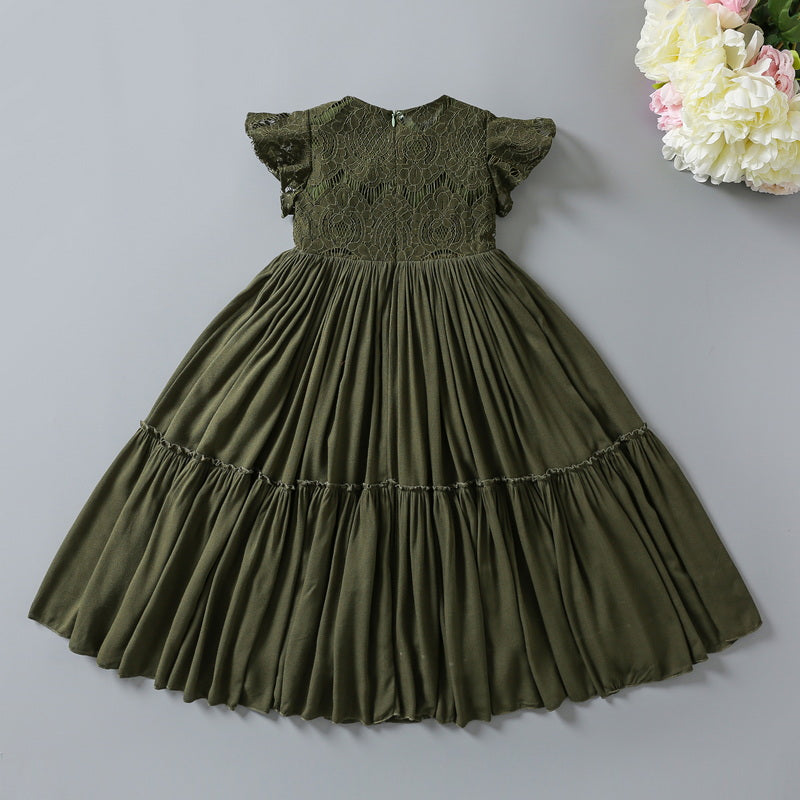 Classic Hazel Flower Girl Dress in Ivory Color – Nicolette's Couture